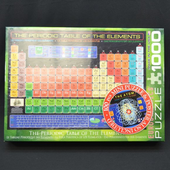Eurographics | Games | Nib The Periodic Table Of Elements Puzzle 00 Pcs ...